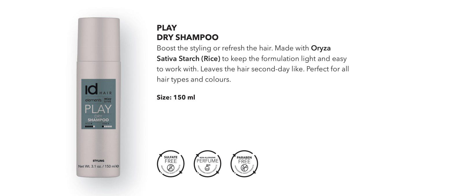 ELEMENT XCLS DRY SHAMPOO - BAM’S Chop Shop